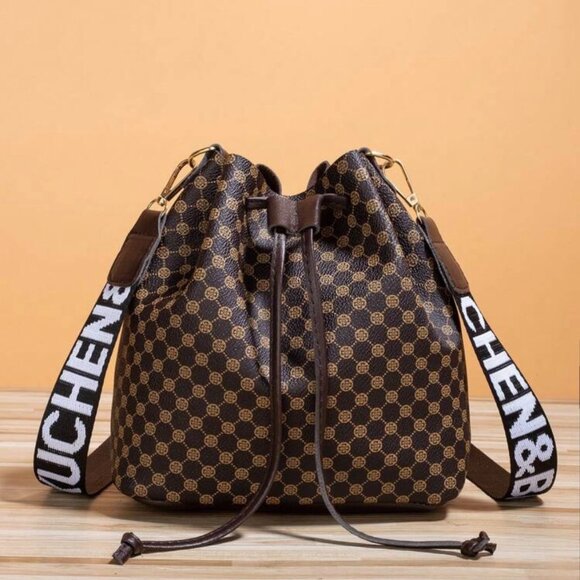 Bags | Small Old Money Bag With A Geometric Pattered Drawstring Design ...